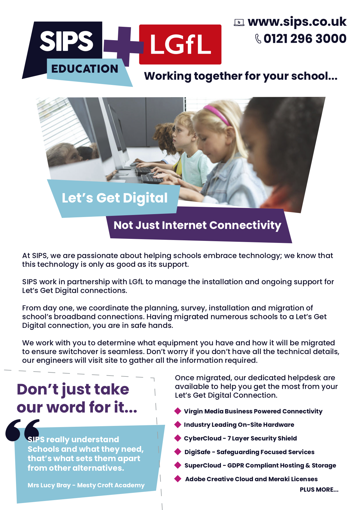 SIPS and LGfL - Working together for your school » SIPS
